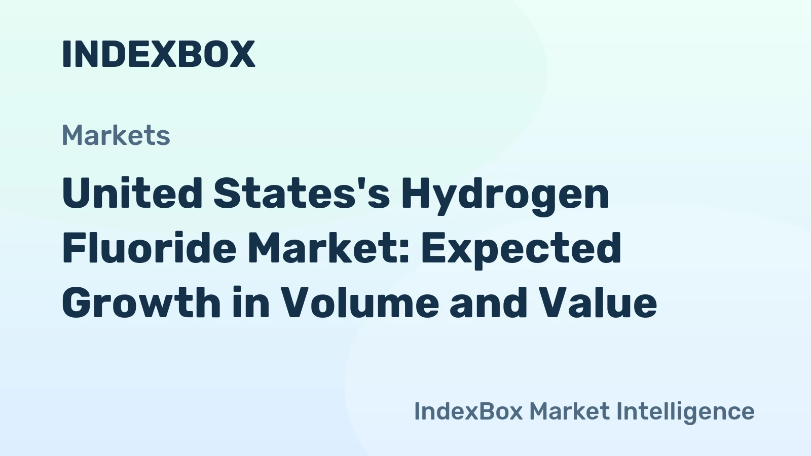 United States's Hydrogen Fluoride Market: Expected Growth in Volume and Value