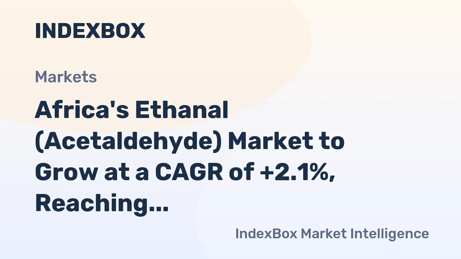 Africa's Ethanal (Acetaldehyde) Market to Grow at a CAGR of +2.1%, Reaching $730M by 2035
