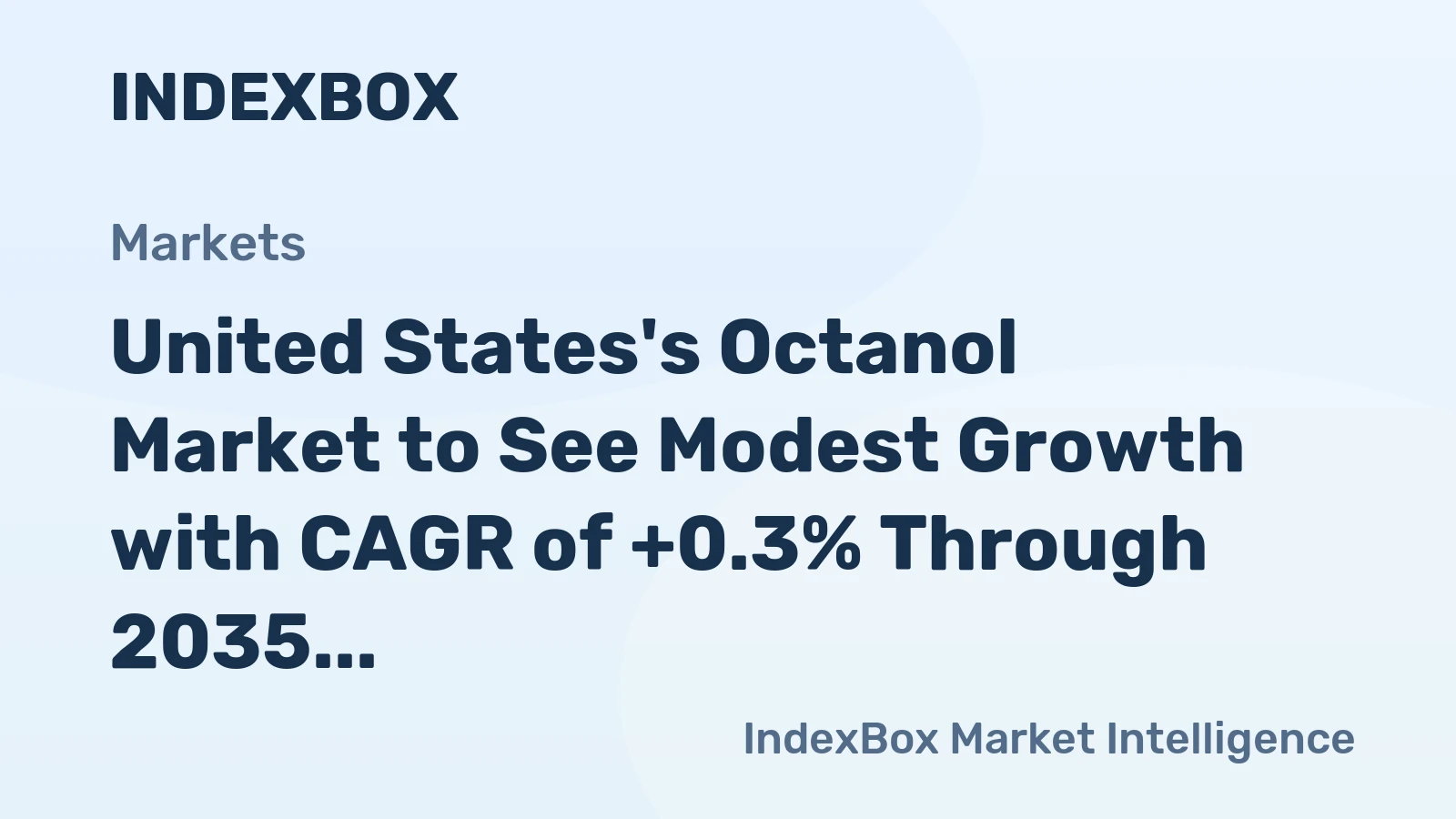 United States's Octanol Market to See Modest Growth with CAGR of +0.3% Through 2035