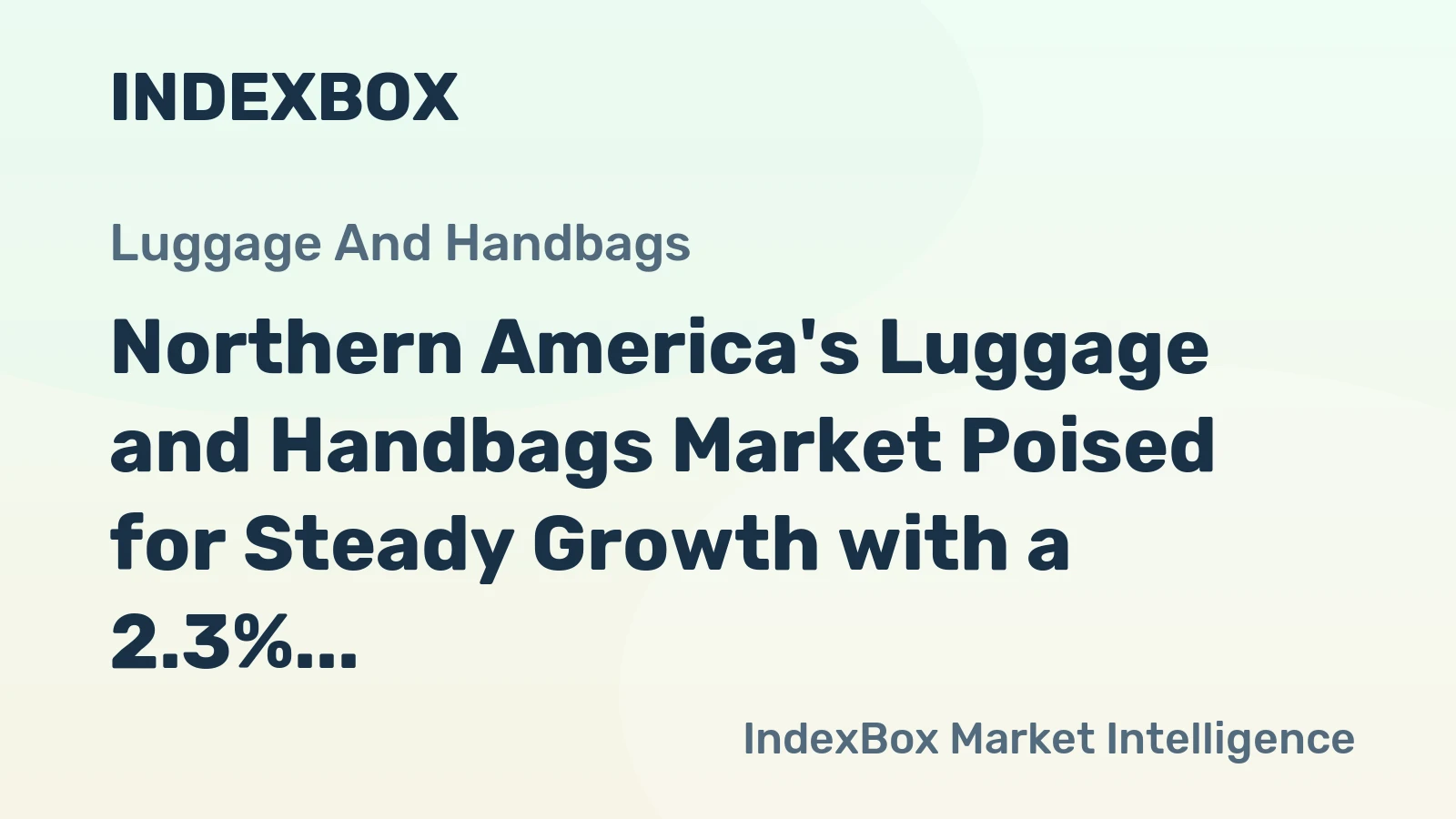 Northern America's Luggage and Handbags Market Poised for Steady Growth with a 2.3% CAGR