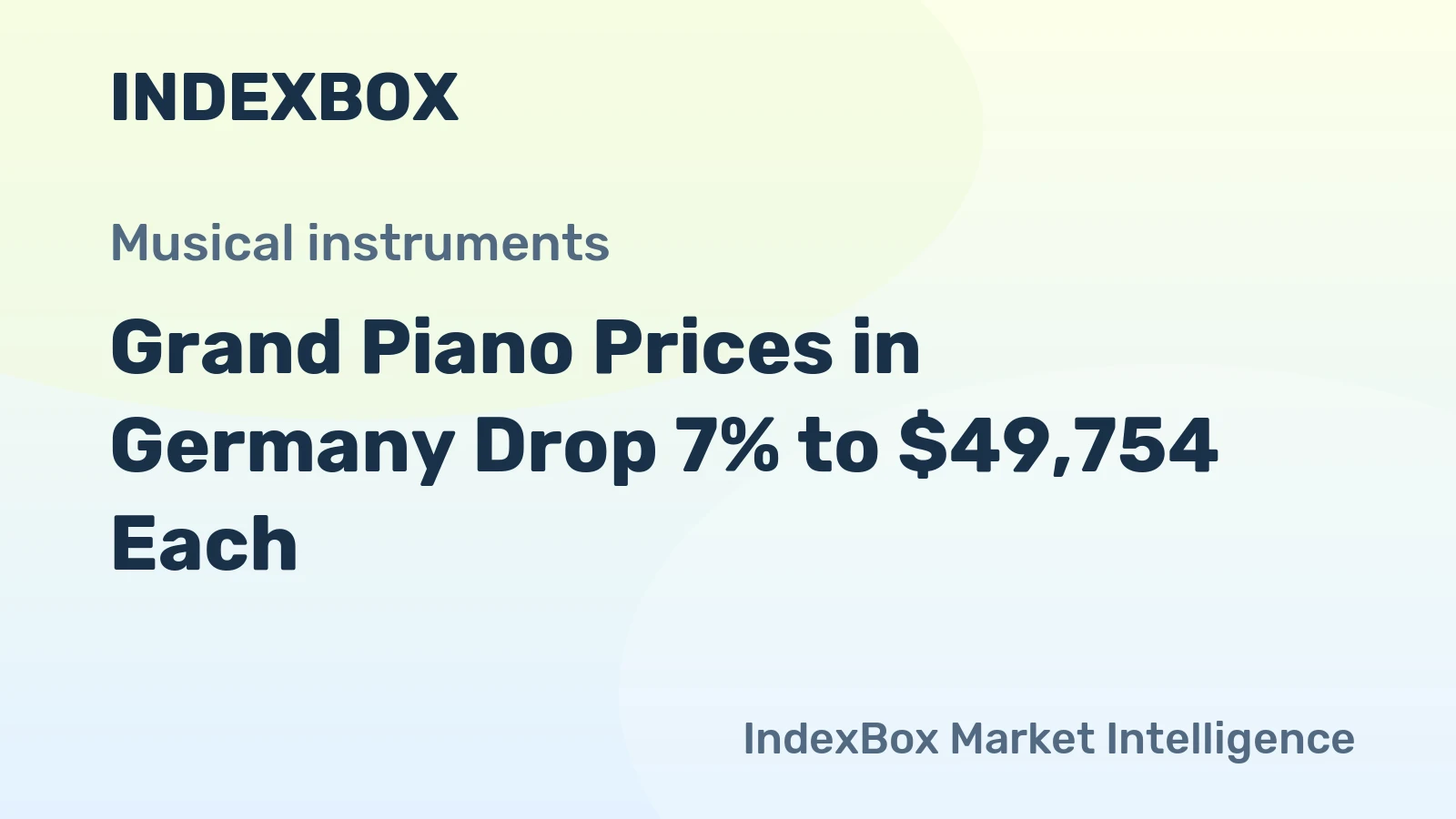Grand Piano Prices in Germany Drop 7% to $49,754 Each