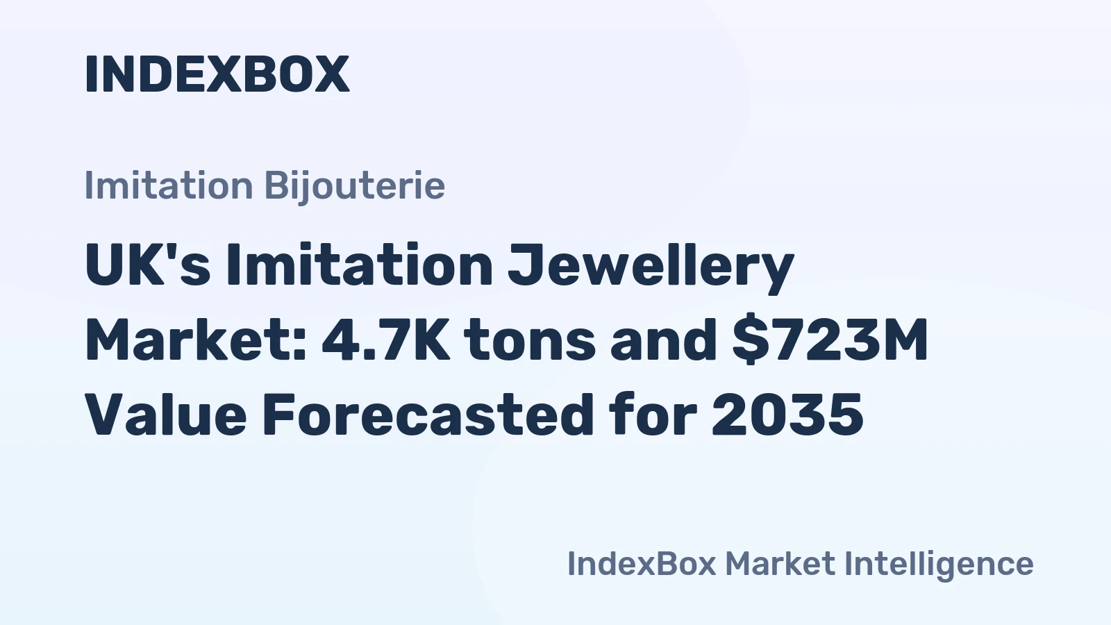 UK's Imitation Jewellery Market: 4.7K tons and $723M Value Forecasted for 2035