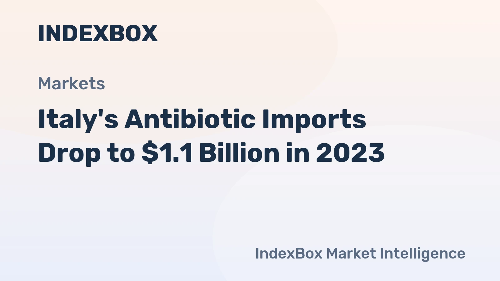 Italy's Antibiotic Imports Drop to $1.1 Billion in 2023