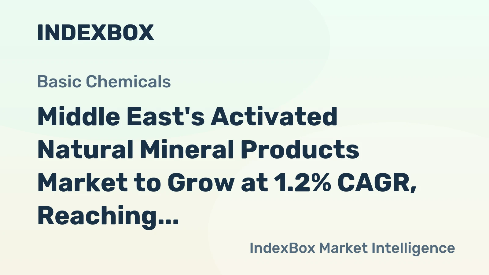 Middle East's Activated Natural Mineral Products Market to Grow at 1.2% CAGR, Reaching 676K tons by 2035