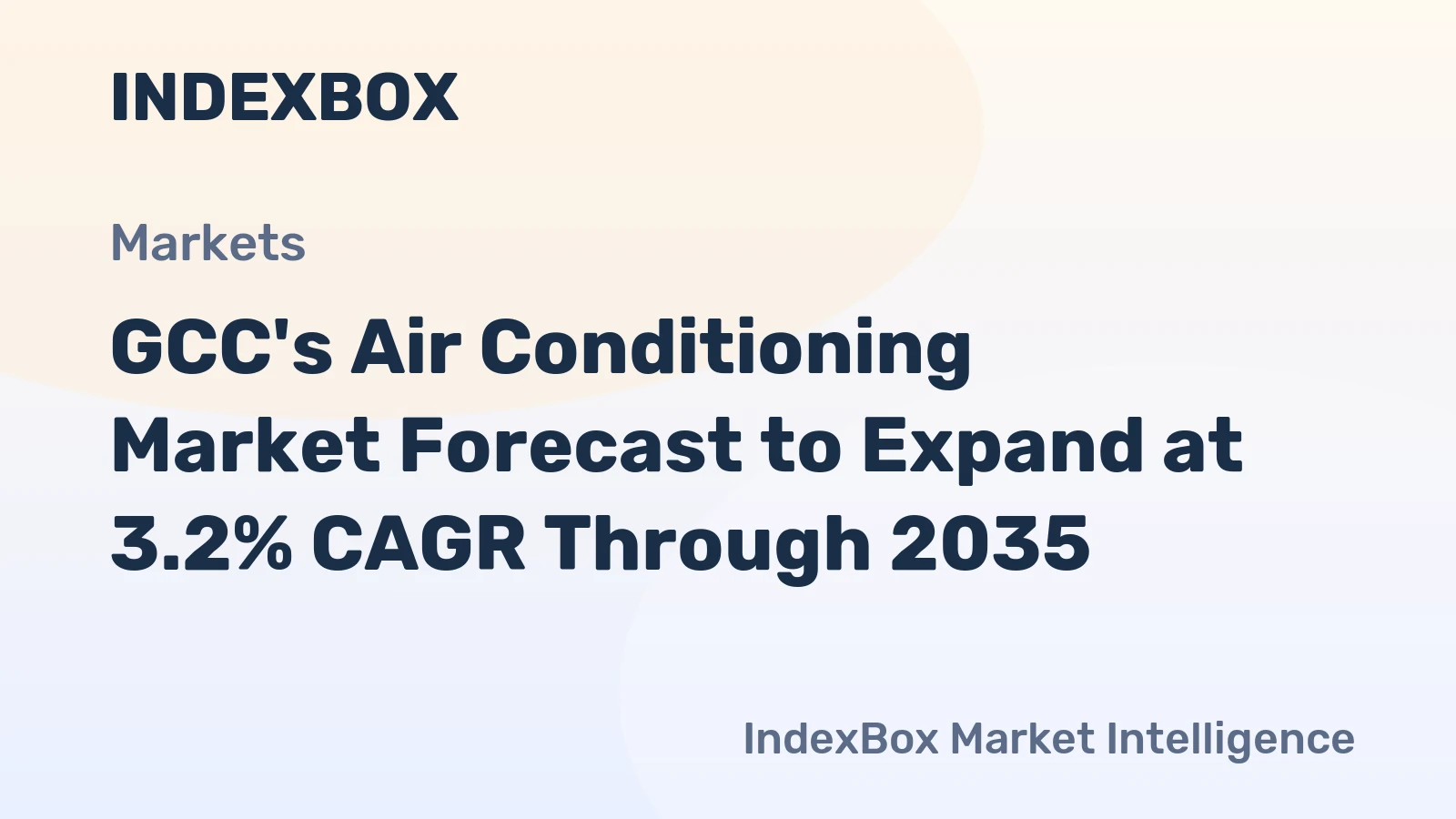 GCC's Air Conditioning Market Forecast to Expand at 3.2% CAGR Through 2035