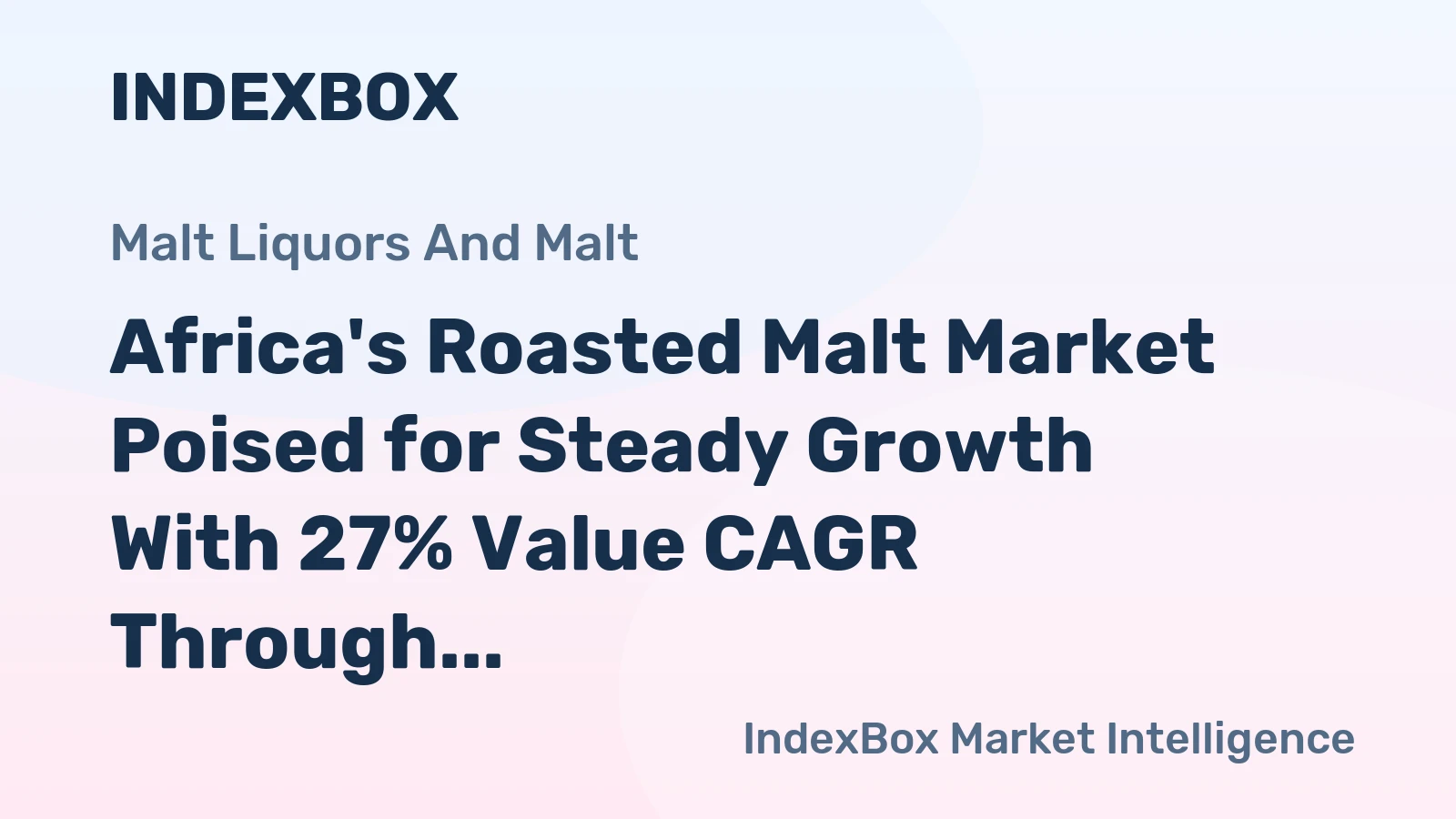 Africa's Roasted Malt Market Poised for Steady Growth With 27% Value CAGR Through 2035