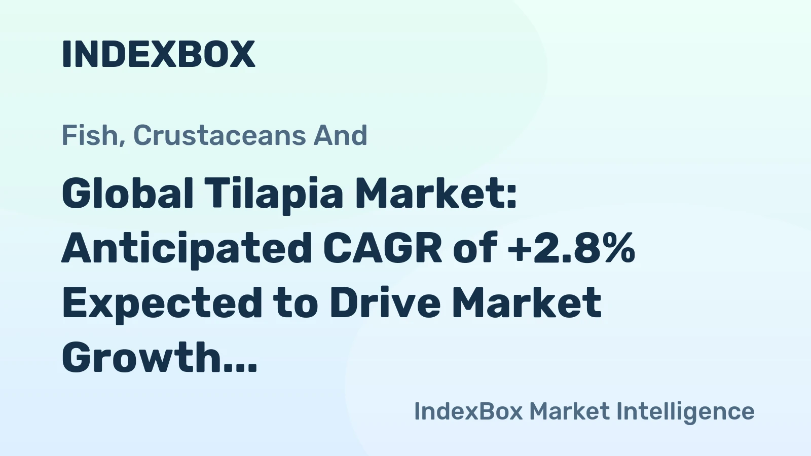 Global Tilapia Market: Anticipated CAGR of +2.8% Expected to Drive Market Growth Over Next Decade