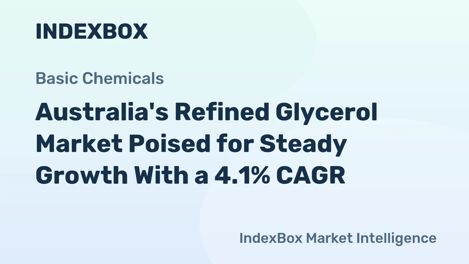 Australia's Refined Glycerol Market Poised for Steady Growth With a 4.1% CAGR