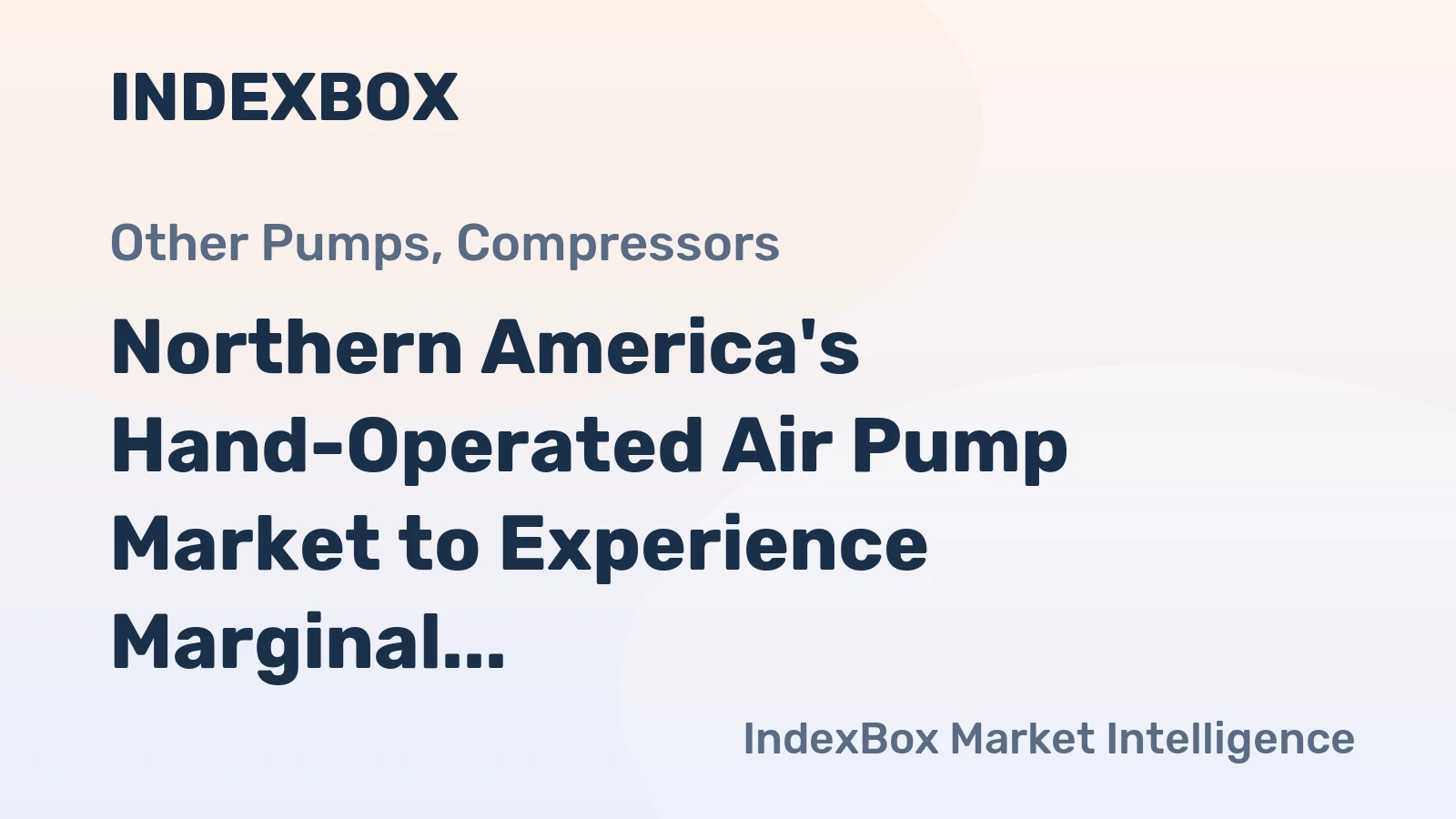 Northern America's Hand-Operated Air Pump Market to Experience Marginal Growth with Expected CAGR of +0.2%