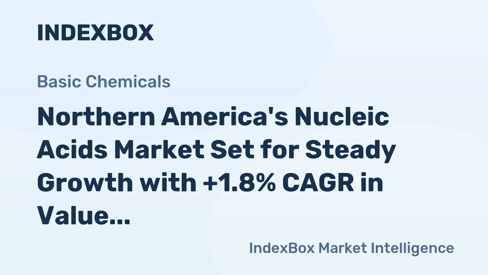 Northern America's Nucleic Acids Market Set for Steady Growth with +1.8% CAGR in Value