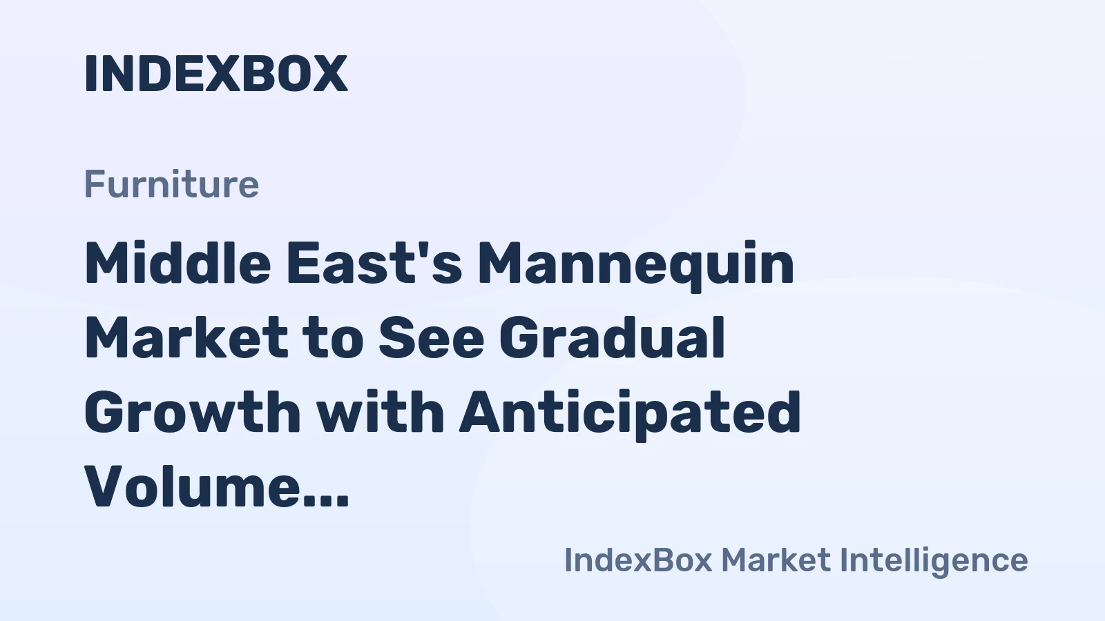 Middle East's Mannequin Market to See Gradual Growth with Anticipated Volume of 3.8K Tons and Value of $222M by 2035