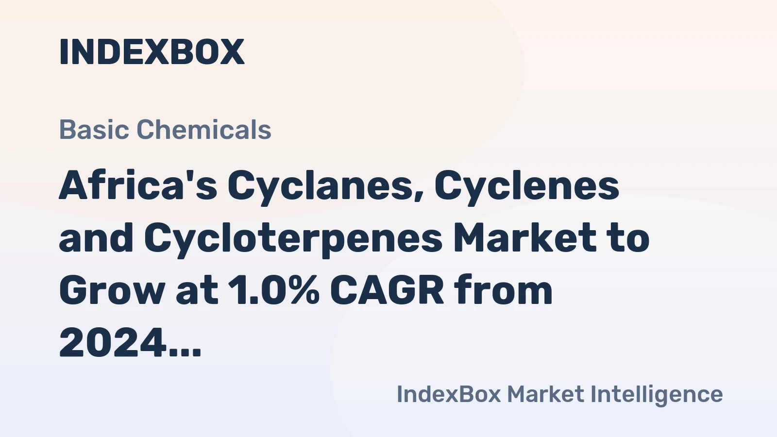 Africa's Cyclanes, Cyclenes and Cycloterpenes Market to Grow at 1.0% CAGR from 2024 to 2035