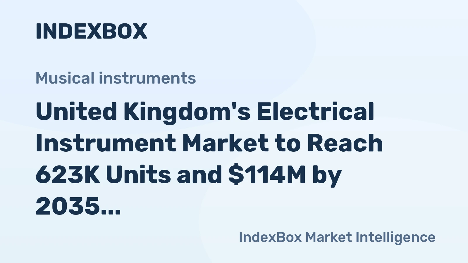United Kingdom's Electrical Instrument Market to Reach 623K Units and $114M by 2035