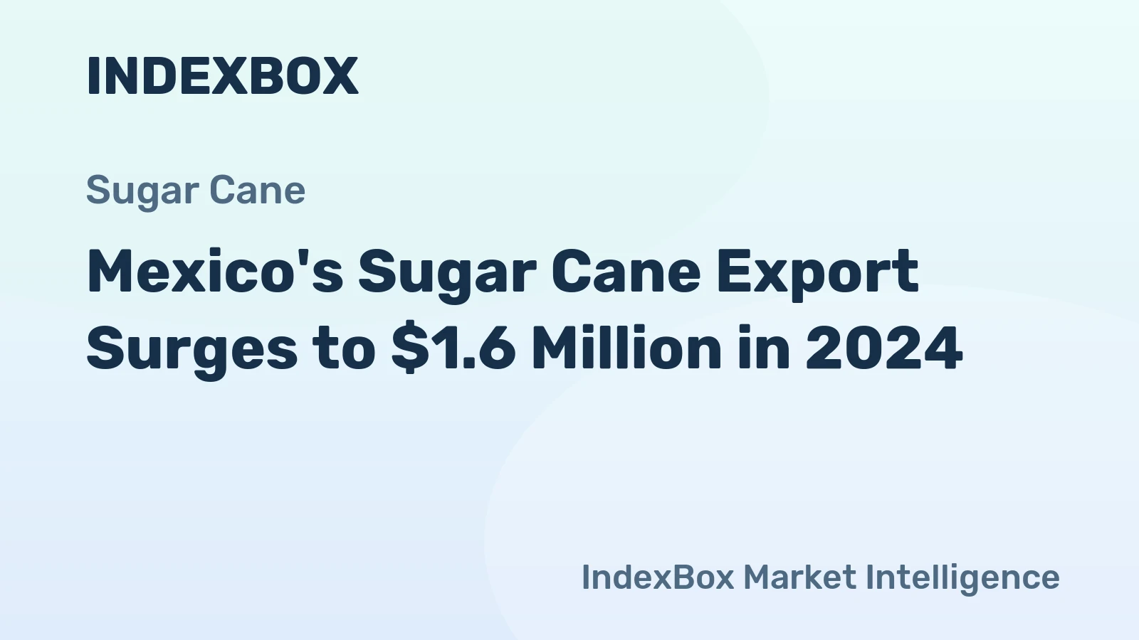 Mexico's Sugar Cane Export Surges to $1.6 Million in 2024