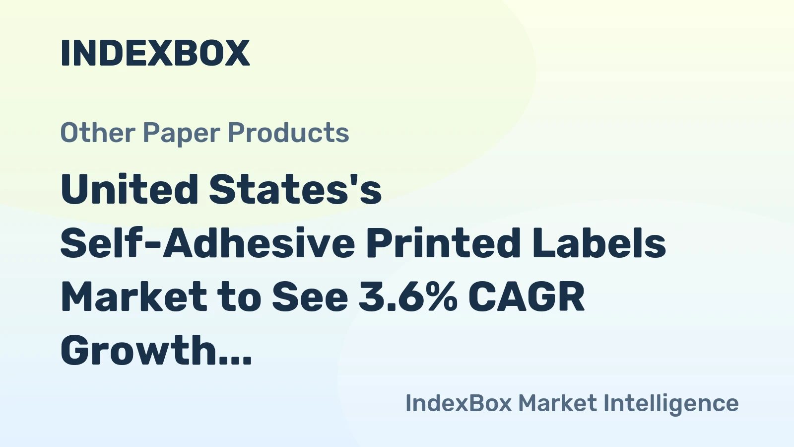 United States's Self-Adhesive Printed Labels Market to See 3.6% CAGR Growth Through 2035