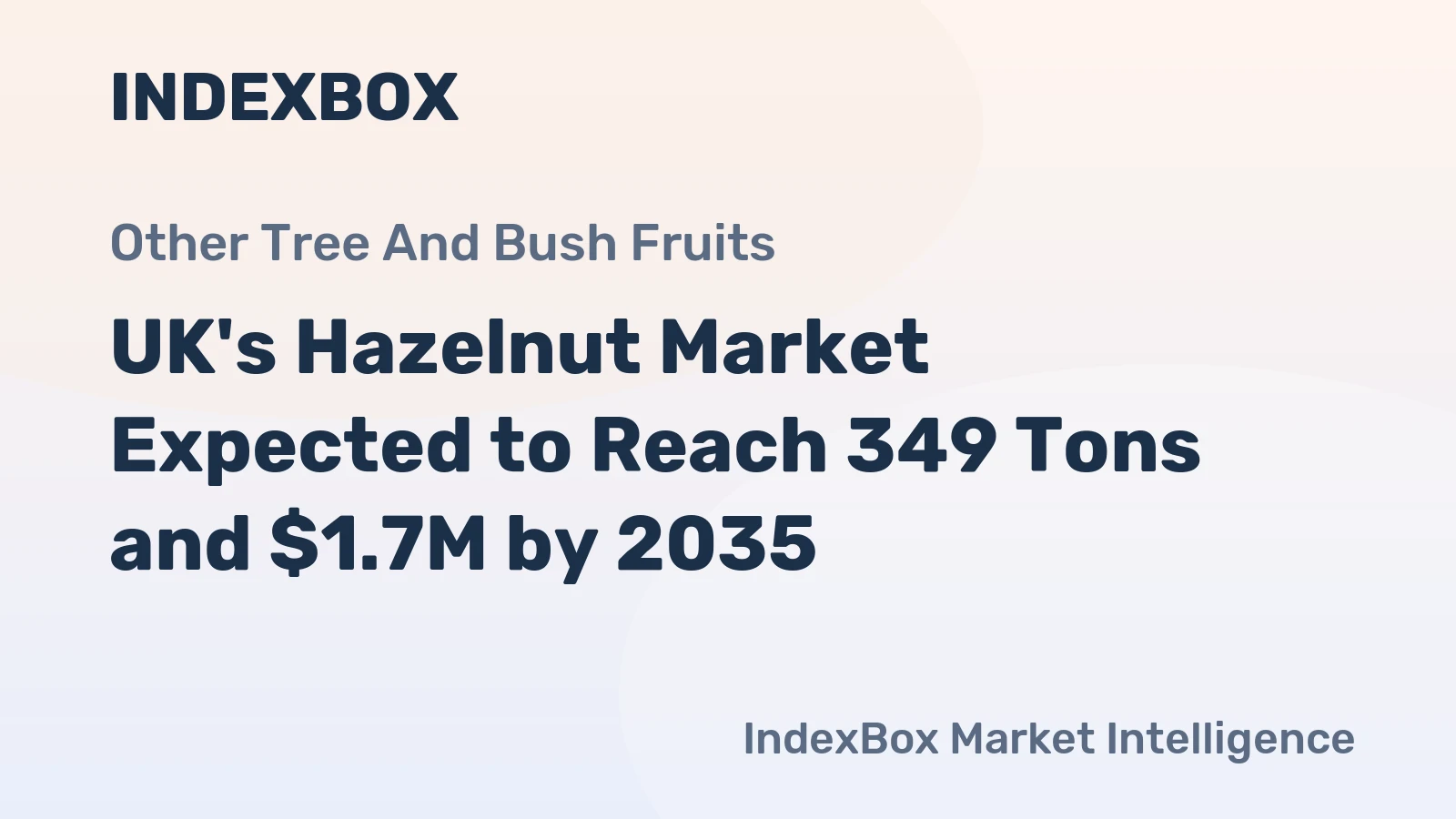 UK's Hazelnut Market Expected to Reach 349 Tons and $1.7M by 2035