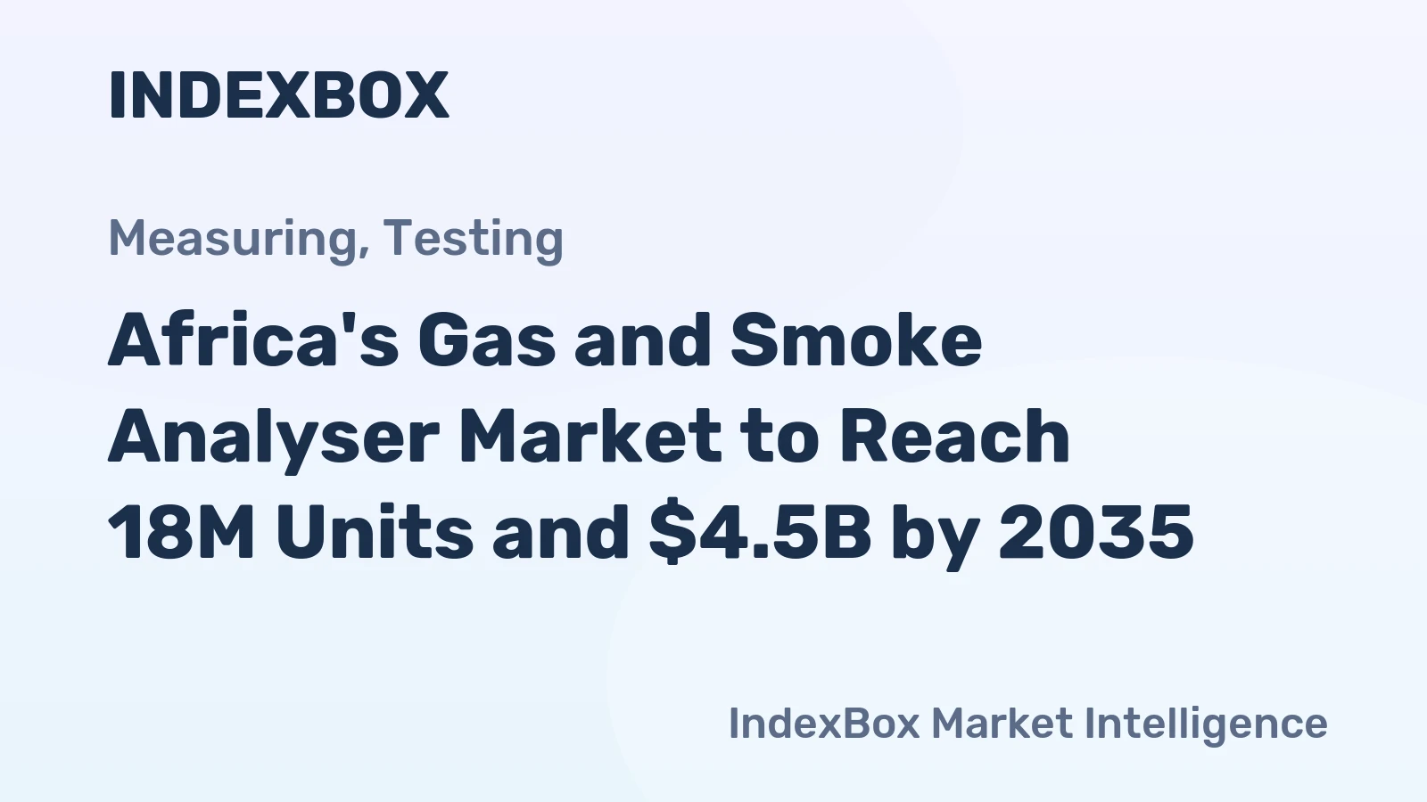 Africa's Gas and Smoke Analyser Market to Reach 18M Units and $4.5B by 2035
