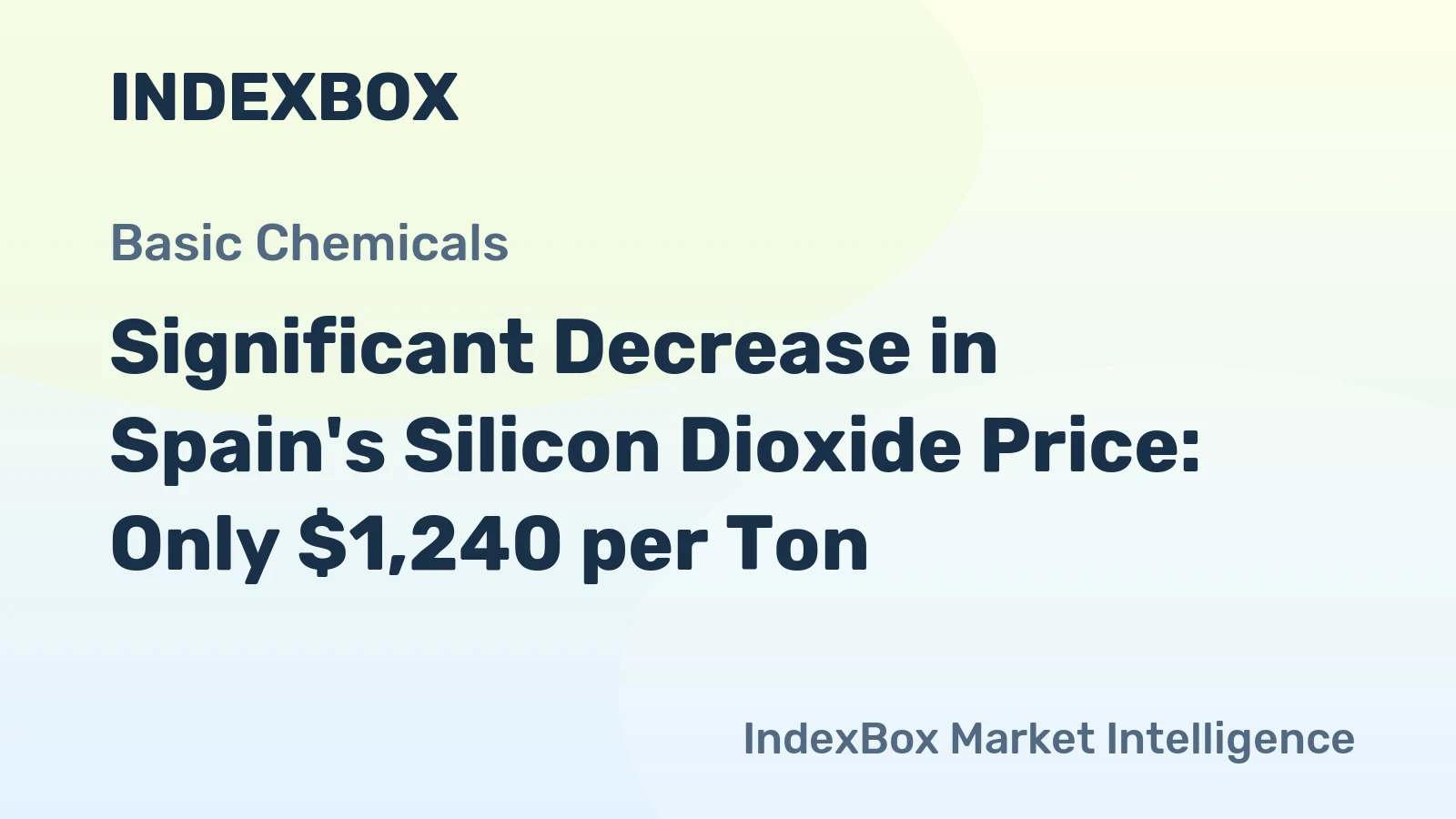 Significant Decrease in Spain's Silicon Dioxide Price: Only $1,240 per Ton