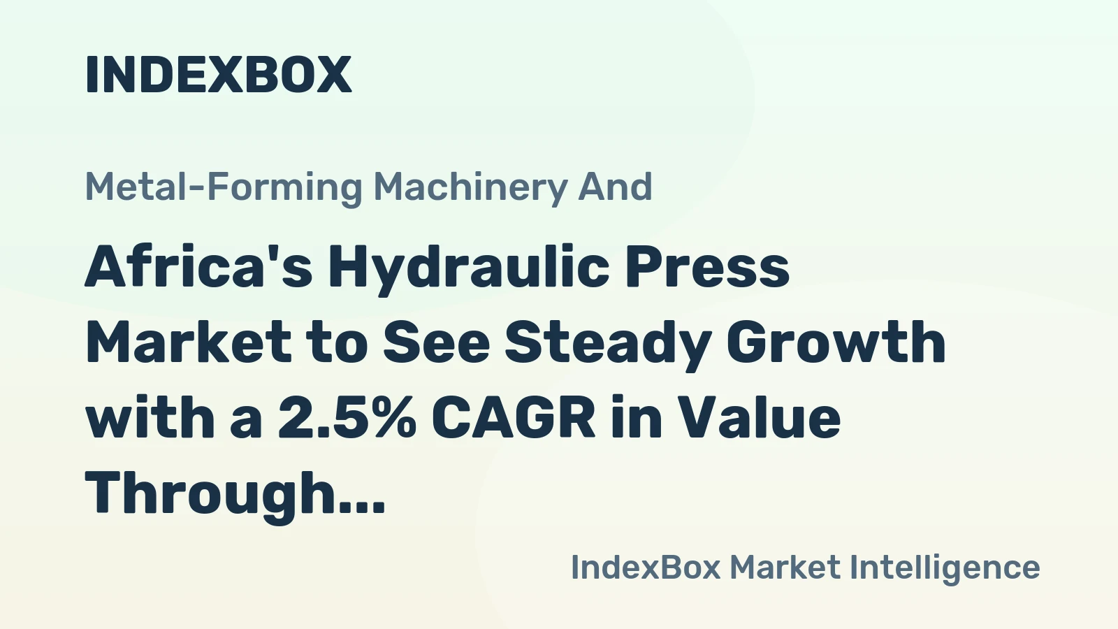 Africa's Hydraulic Press Market to See Steady Growth with a 2.5% CAGR in Value Through 2035