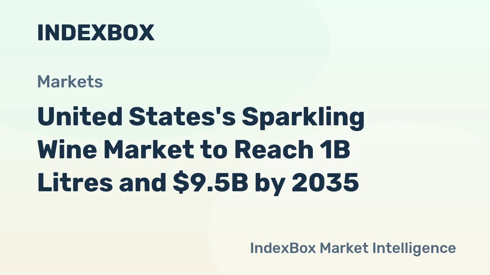 United States's Sparkling Wine Market to Reach 1B Litres and $9.5B by 2035