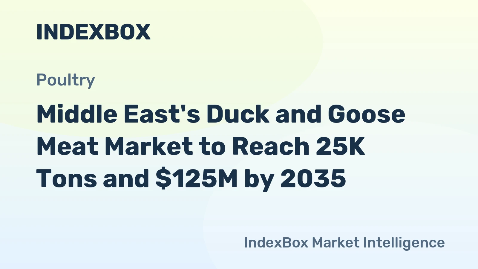 Middle East's Duck and Goose Meat Market to Reach 25K Tons and $125M by 2035