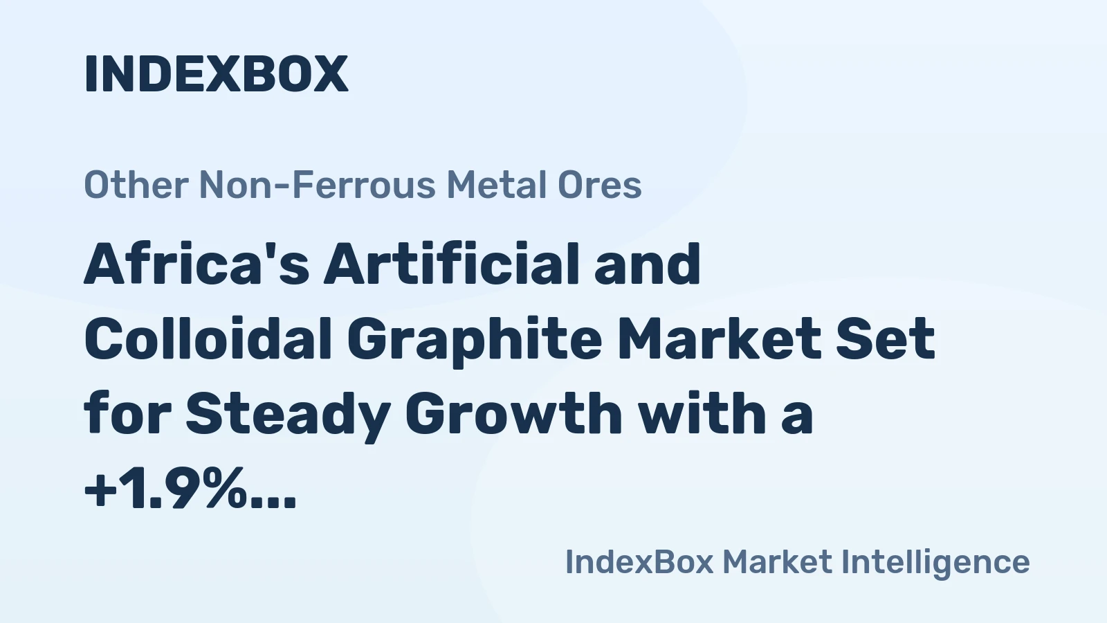 Africa's Artificial and Colloidal Graphite Market Set for Steady Growth with a +1.9% CAGR in Value Through 2035