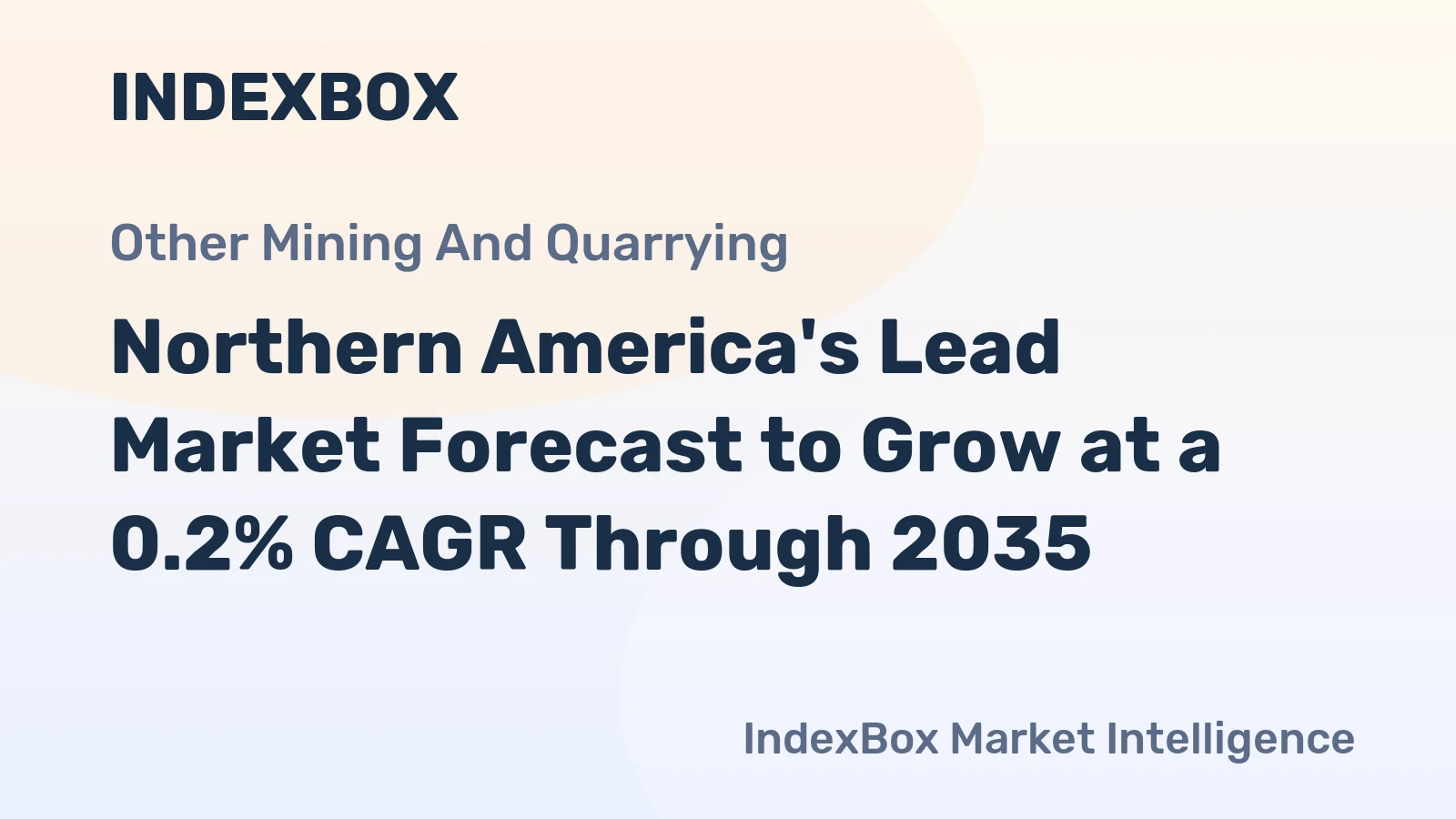 Northern America's Lead Market Forecast to Grow at a 0.2% CAGR Through 2035