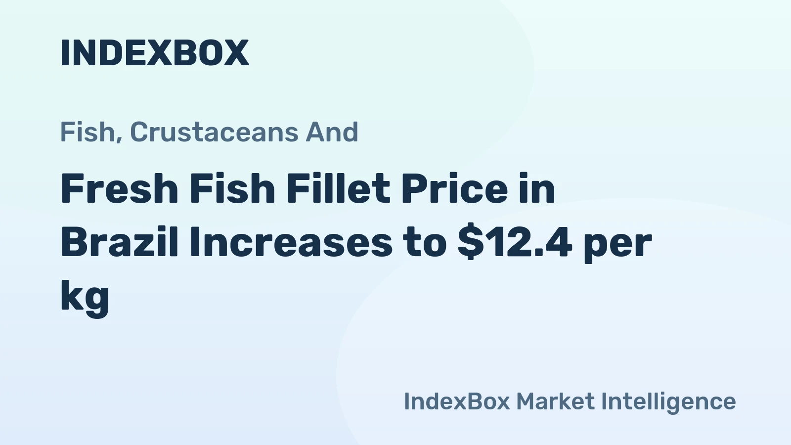 Fresh Fish Fillet Price in Brazil Increases to $12.4 per kg