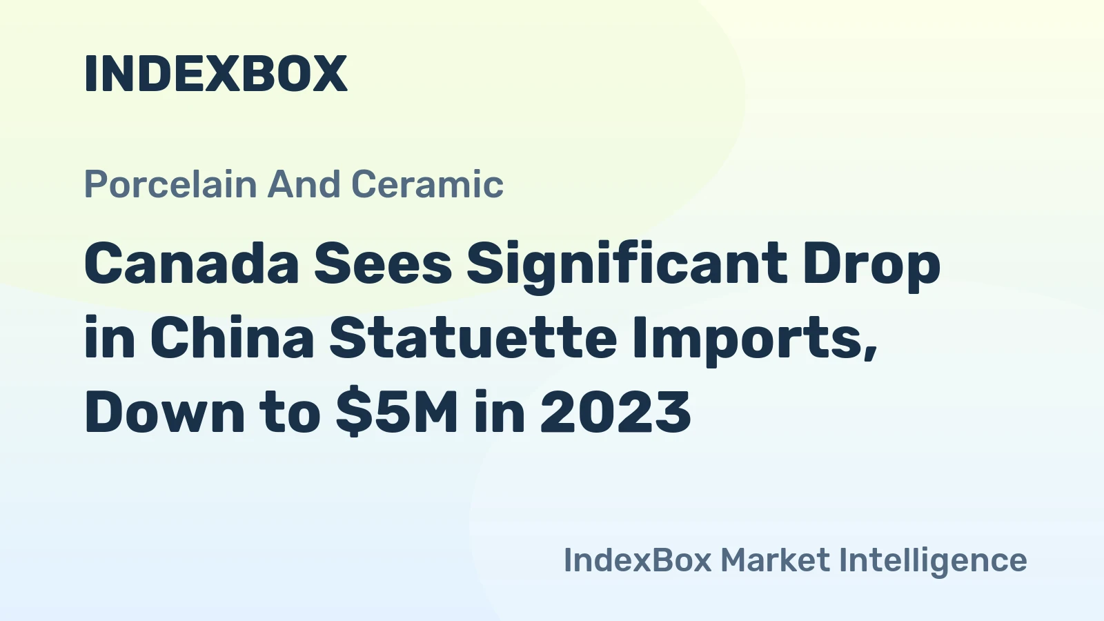 Canada Sees Significant Drop in China Statuette Imports, Down to $5M in 2023