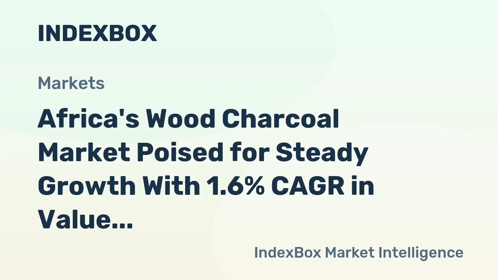Africa's Wood Charcoal Market Poised for Steady Growth With 1.6% CAGR in Value Through 2035