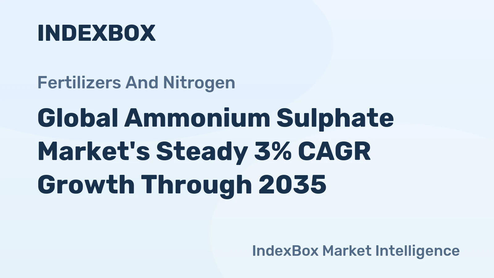 Global Ammonium Sulphate Market's Steady 3% CAGR Growth Through 2035