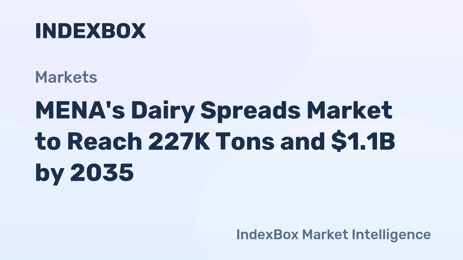MENA's Dairy Spreads Market to Reach 227K Tons and $1.1B by 2035