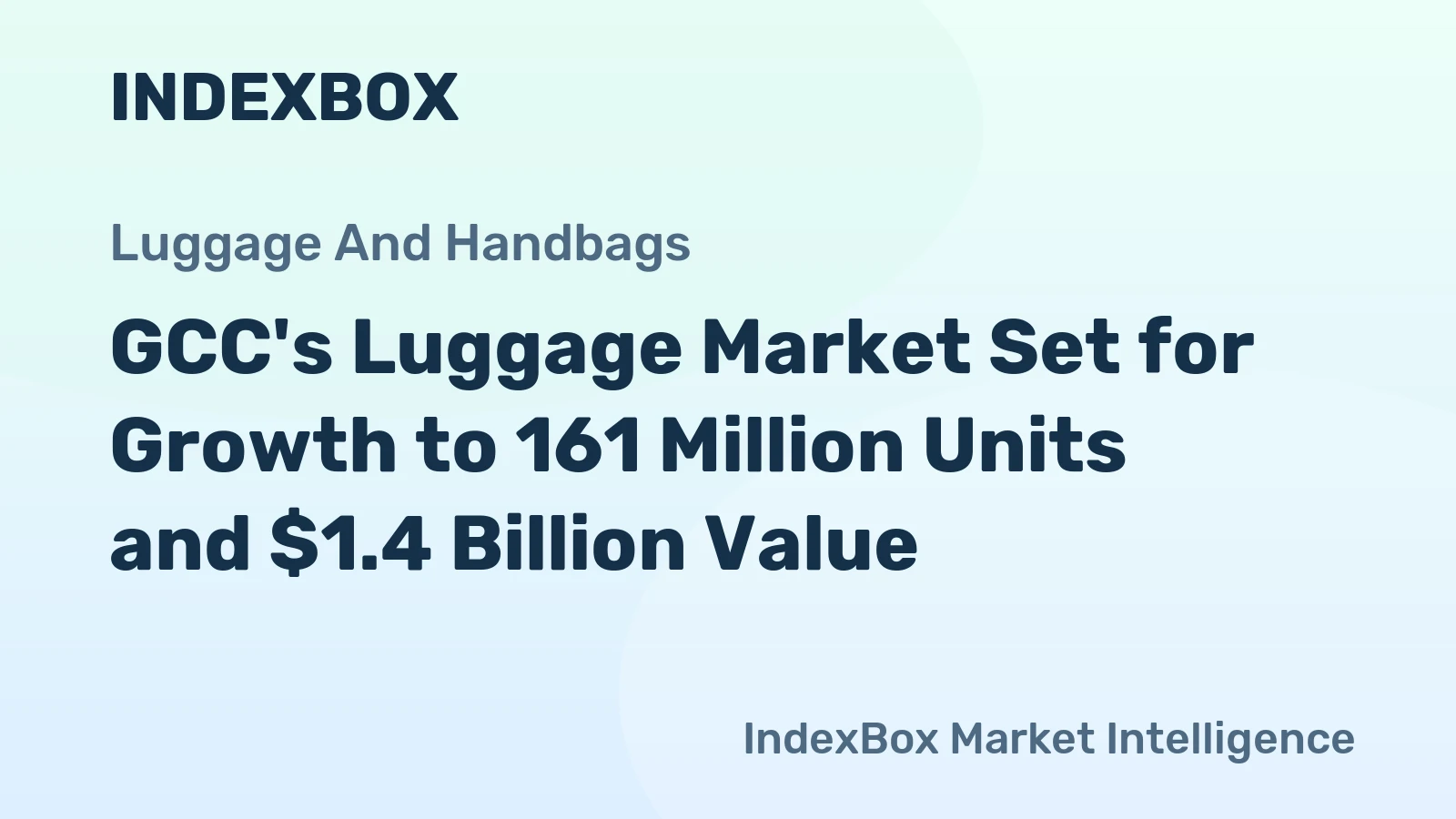 GCC's Luggage Market Set for Growth to 161 Million Units and $1.4 Billion Value