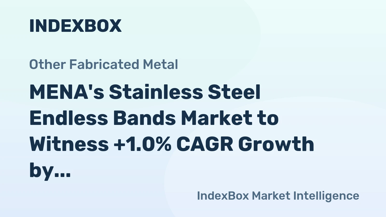 MENA's Stainless Steel Endless Bands Market to Witness +1.0% CAGR Growth by 2035