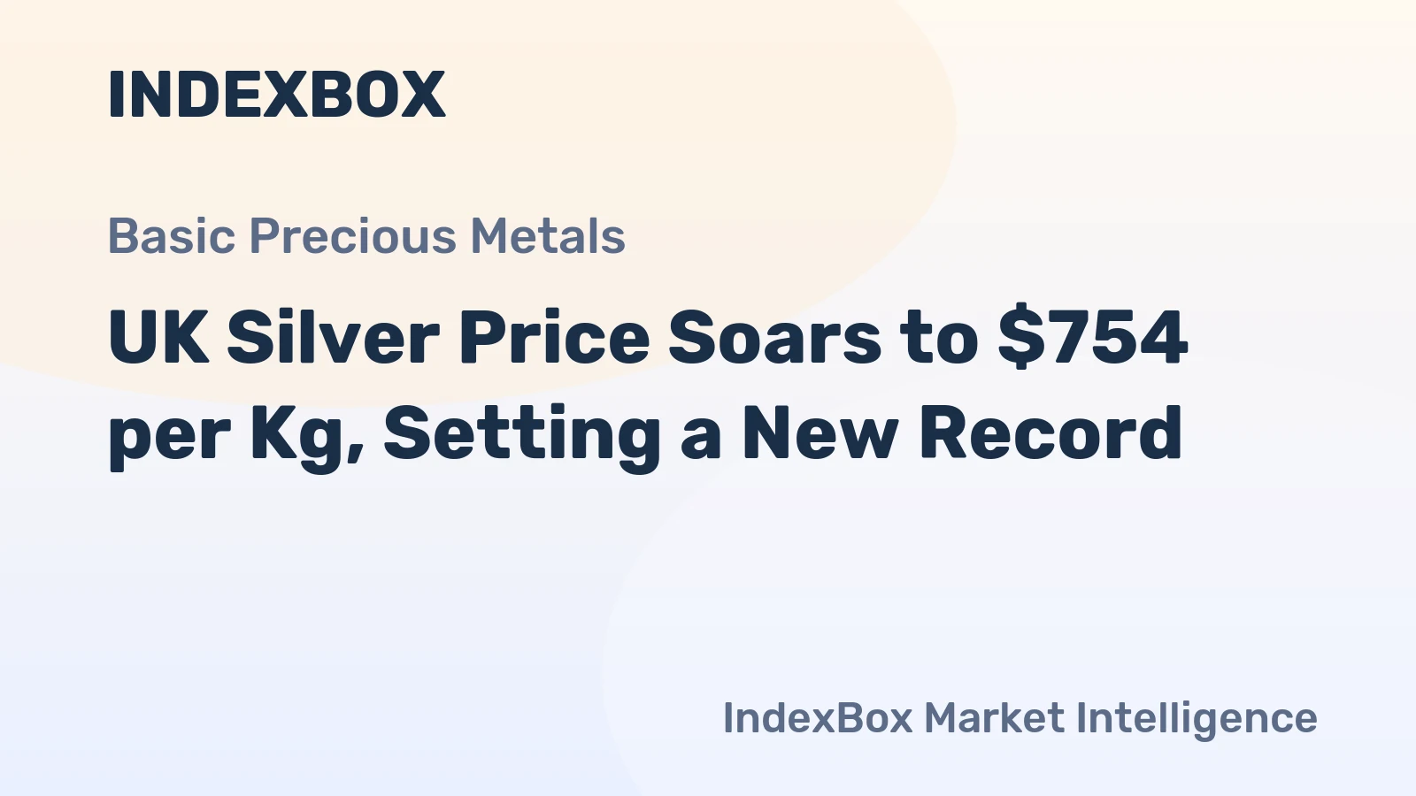 UK Silver Price Soars to $754 per Kg, Setting a New Record