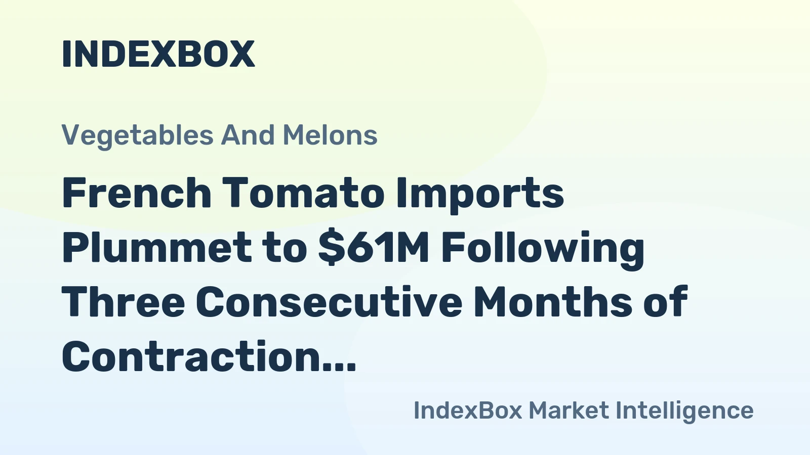 French Tomato Imports Plummet to $61M Following Three Consecutive Months of Contraction in June 2023