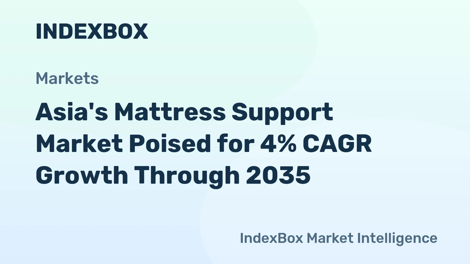 Asia's Mattress Support Market Poised for 4% CAGR Growth Through 2035