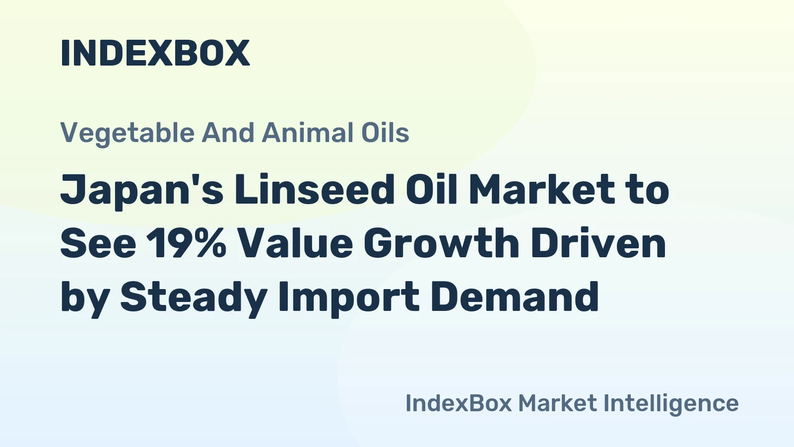 Japan's Linseed Oil Market to See 19% Value Growth Driven by Steady Import Demand
