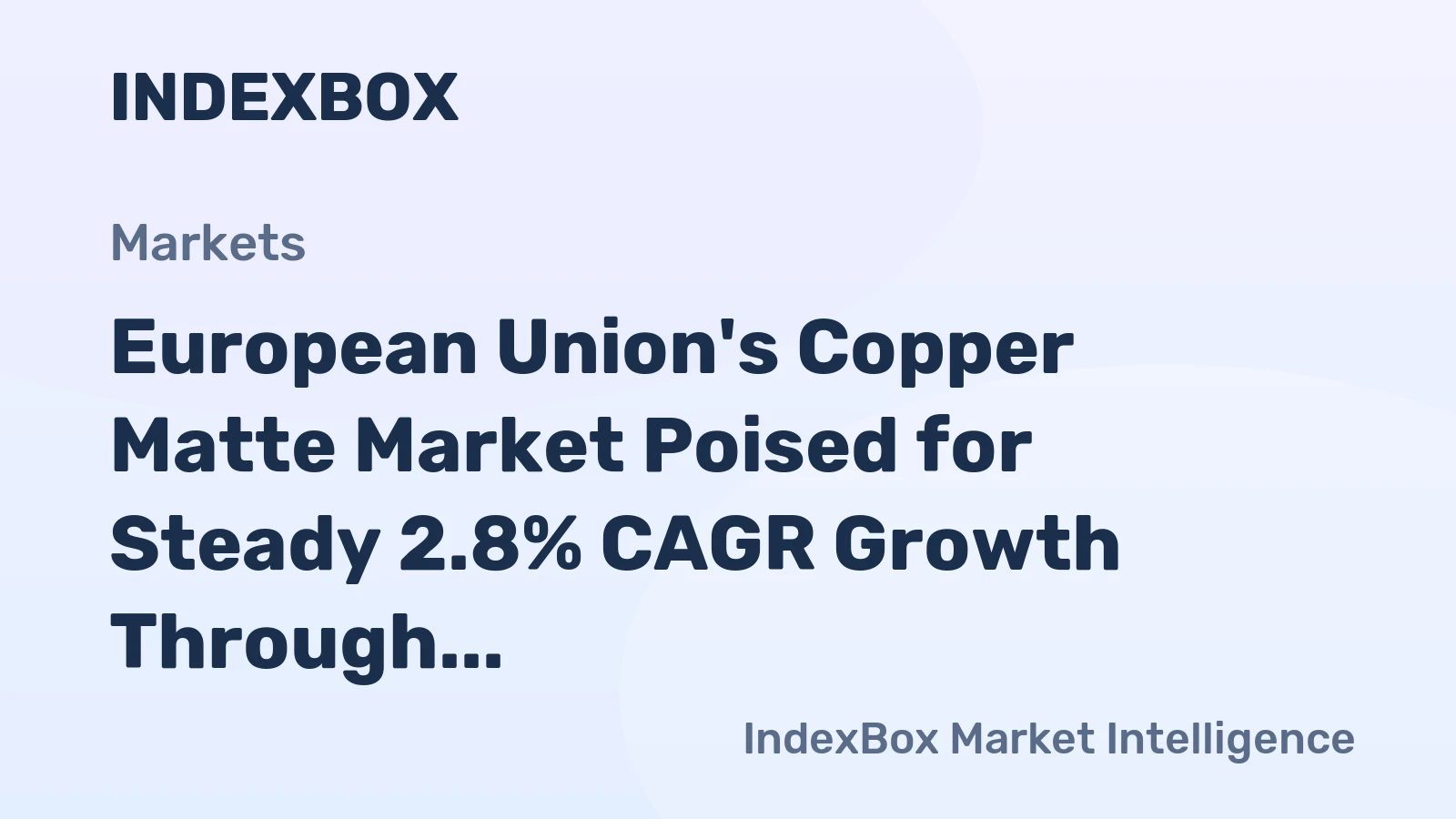 European Union's Copper Matte Market Poised for Steady 2.8% CAGR Growth Through 2035