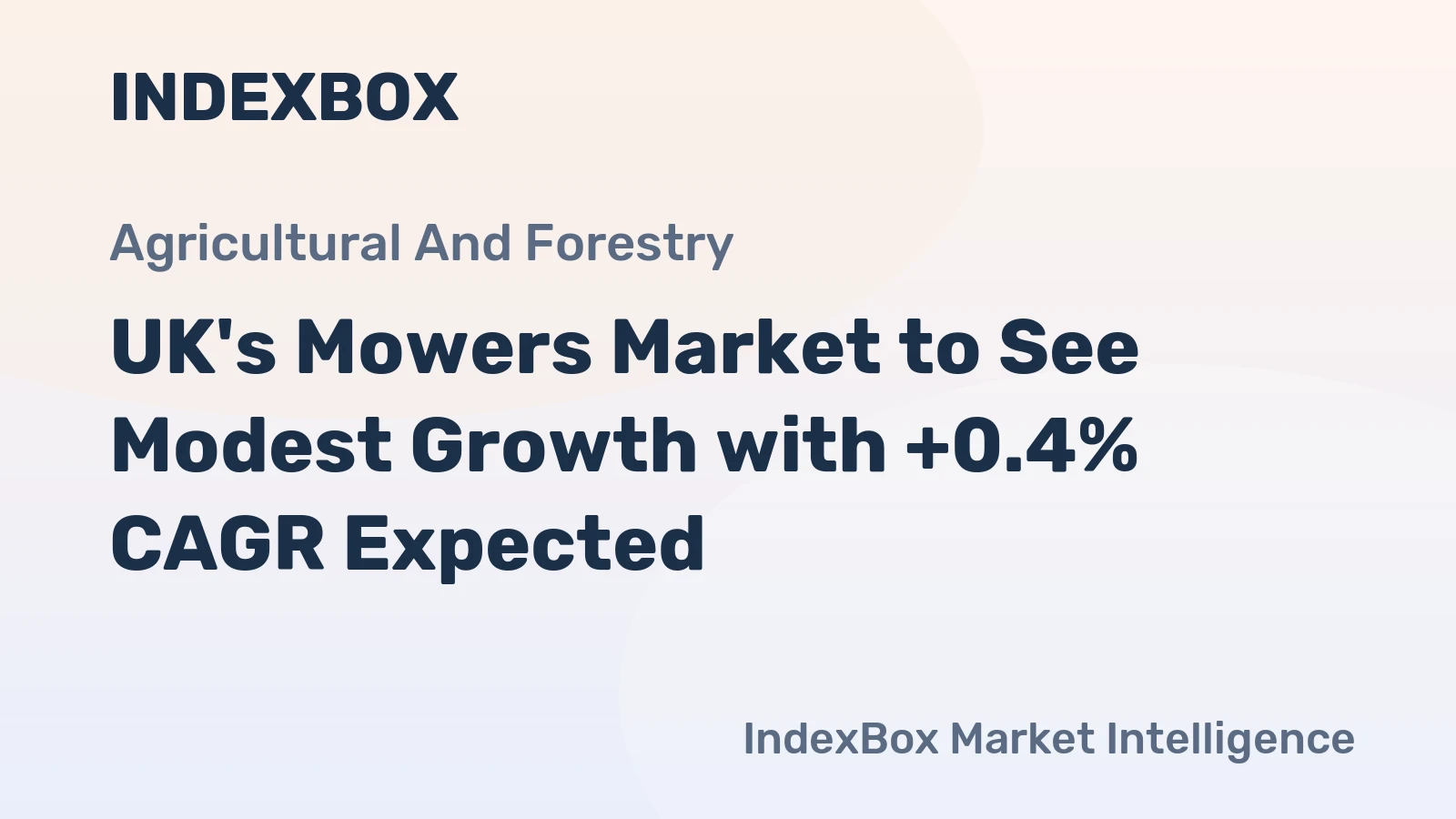 UK's Mowers Market to See Modest Growth with +0.4% CAGR Expected