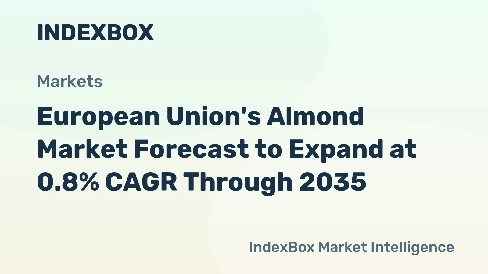 European Union's Almond Market Forecast to Expand at 0.8% CAGR Through 2035