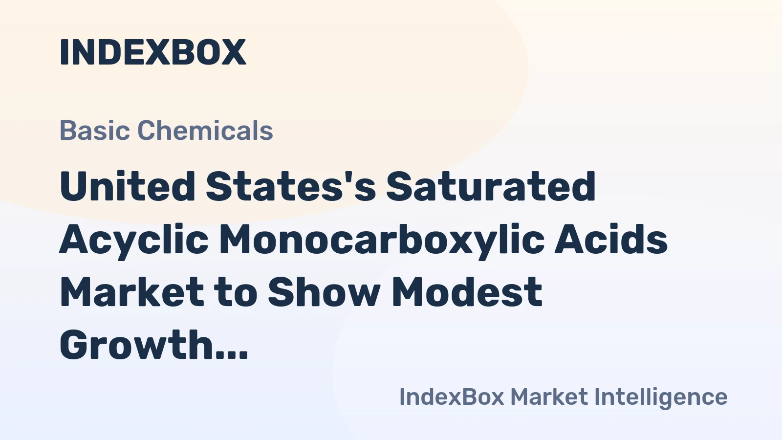 United States's Saturated Acyclic Monocarboxylic Acids Market to Show Modest Growth with a CAGR of +0.7% from 2024 to 2035