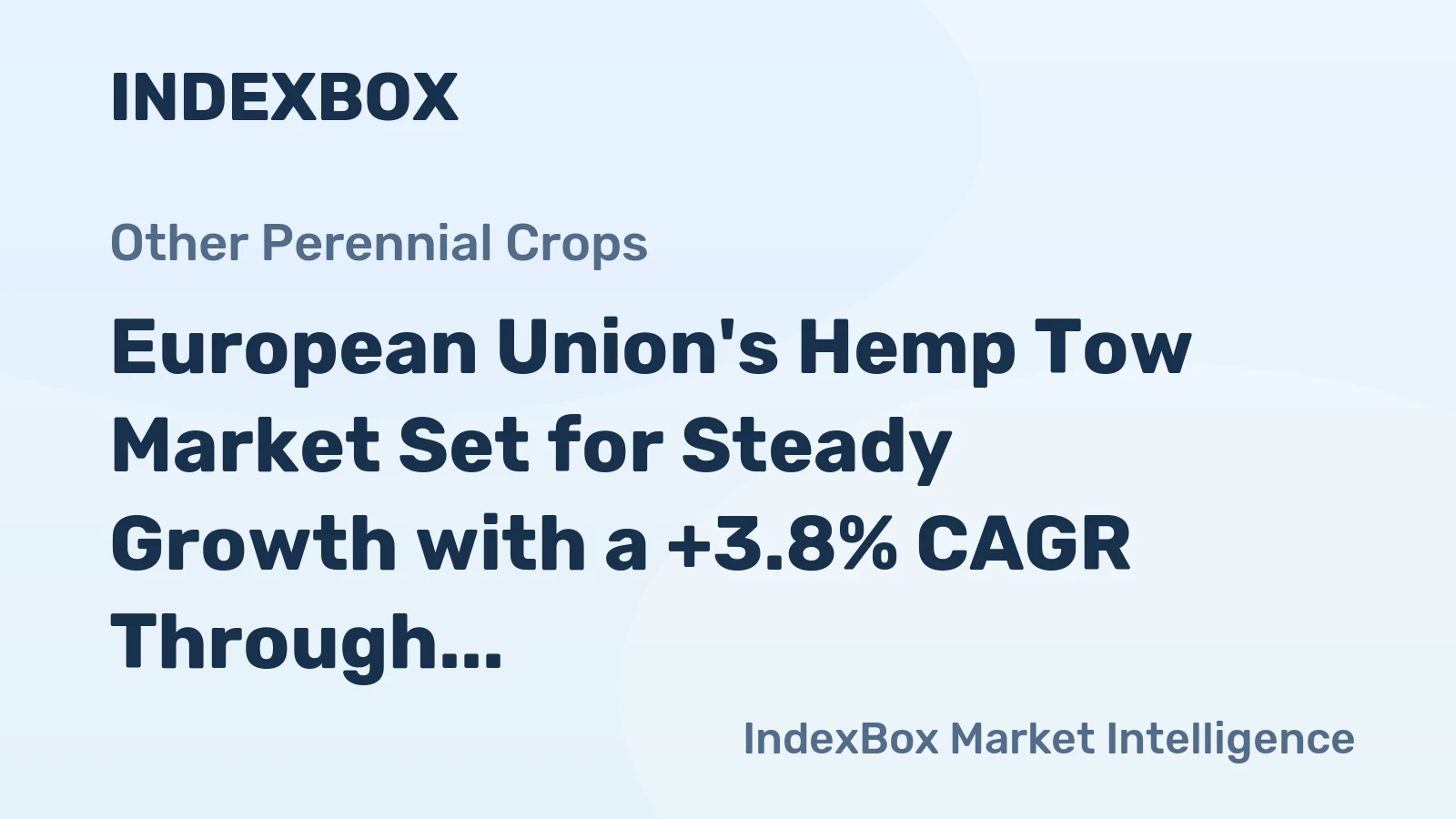 European Union's Hemp Tow Market Set for Steady Growth with a +3.8% CAGR Through 2035