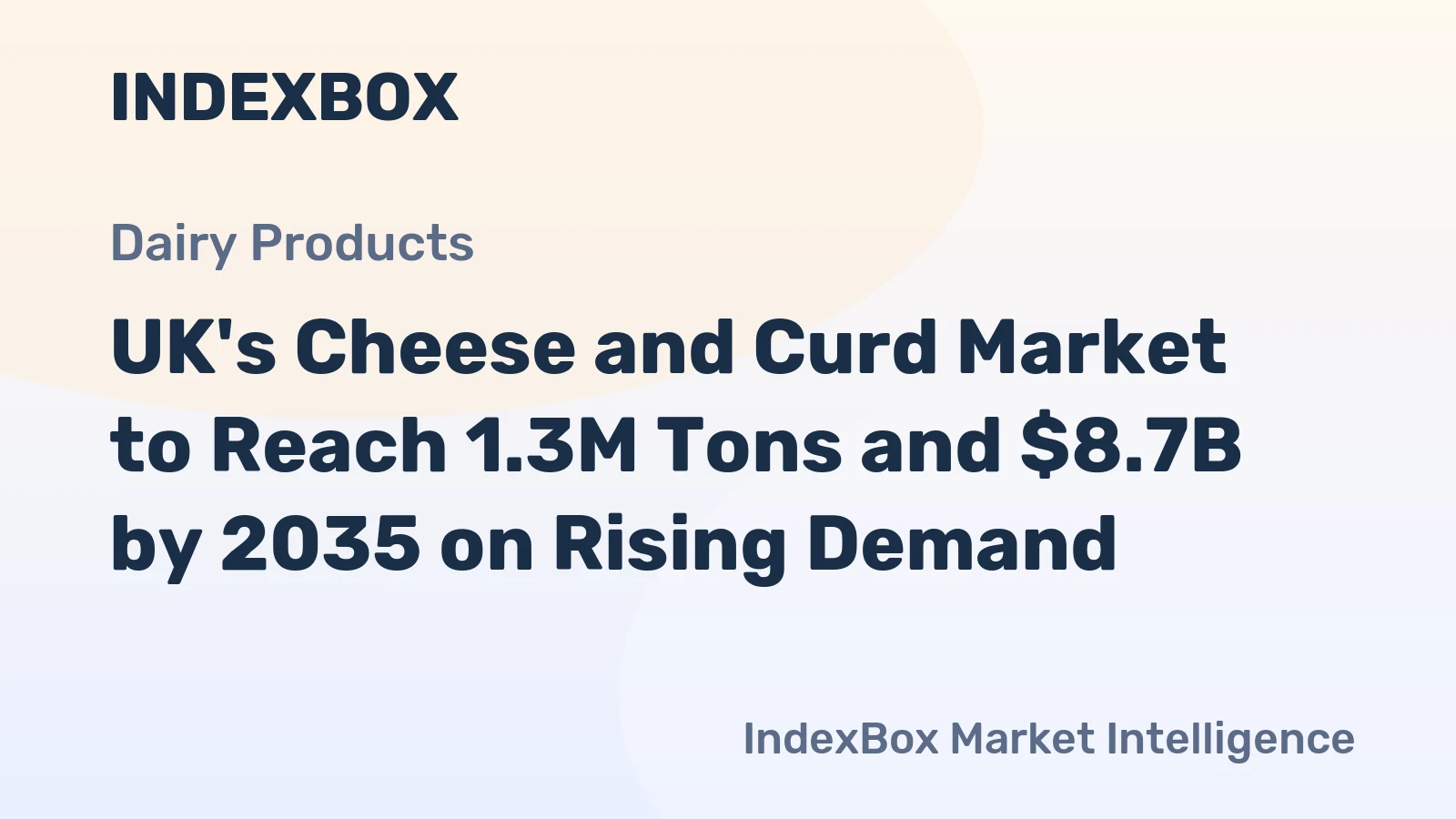 UK's Cheese and Curd Market to Reach 1.3M Tons and $8.7B by 2035 on Rising Demand