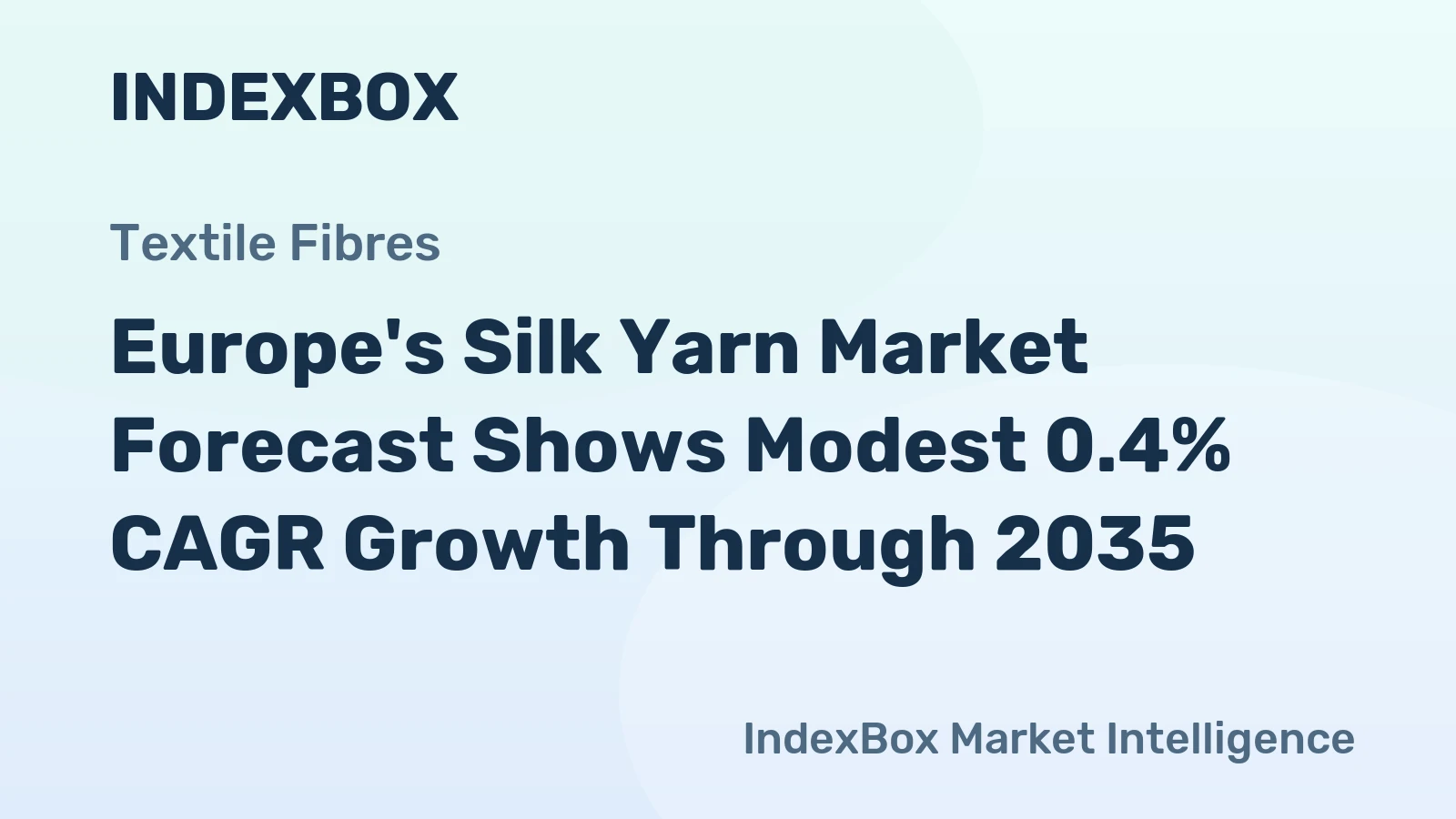 Europe's Silk Yarn Market Forecast Shows Modest 0.4% CAGR Growth Through 2035