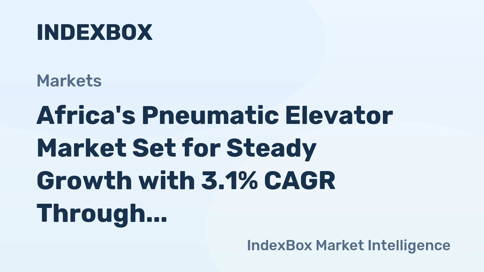 Africa's Pneumatic Elevator Market Set for Steady Growth with 3.1% CAGR Through 2035