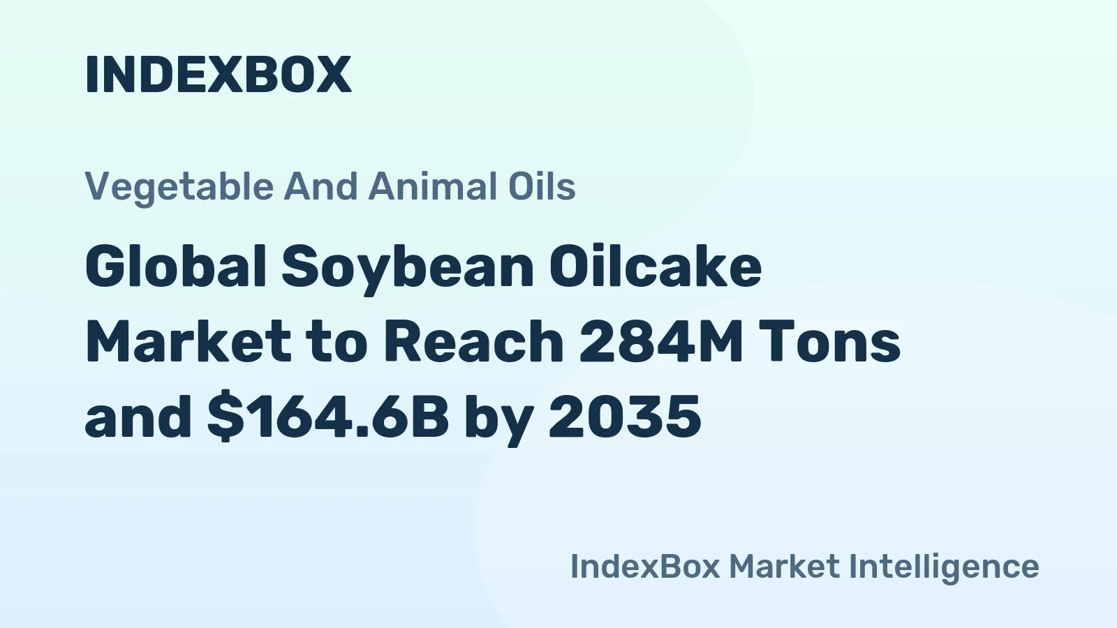 Global Soybean Oilcake Market to Reach 284M Tons and $164.6B by 2035