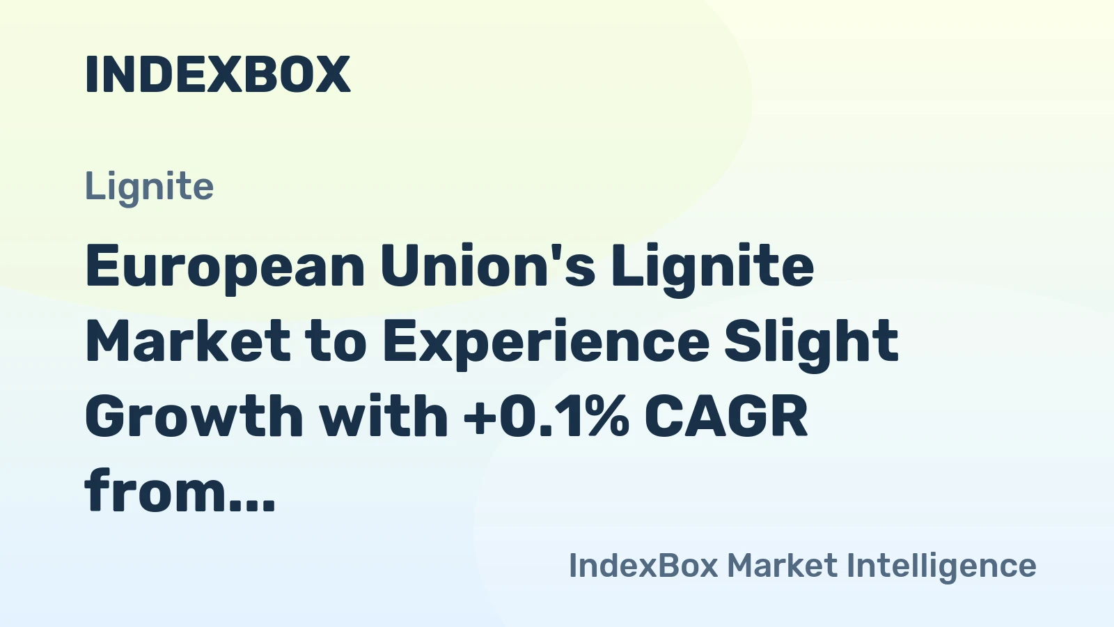 European Union's Lignite Market to Experience Slight Growth with +0.1% CAGR from 2024-2035