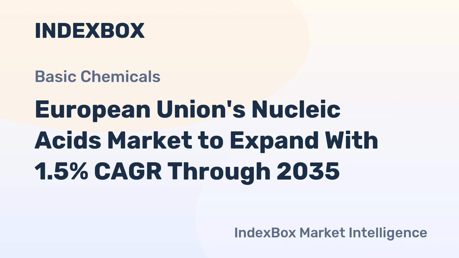 European Union's Nucleic Acids Market to Expand With 1.5% CAGR Through 2035