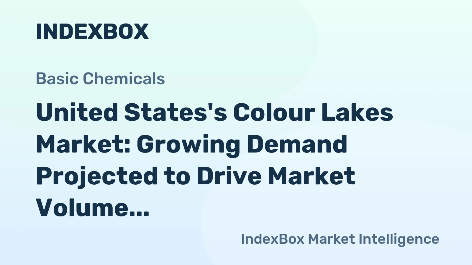 United States's Colour Lakes Market: Growing Demand Projected to Drive Market Volume to 18K Tons and Market Value to $538M by 2035